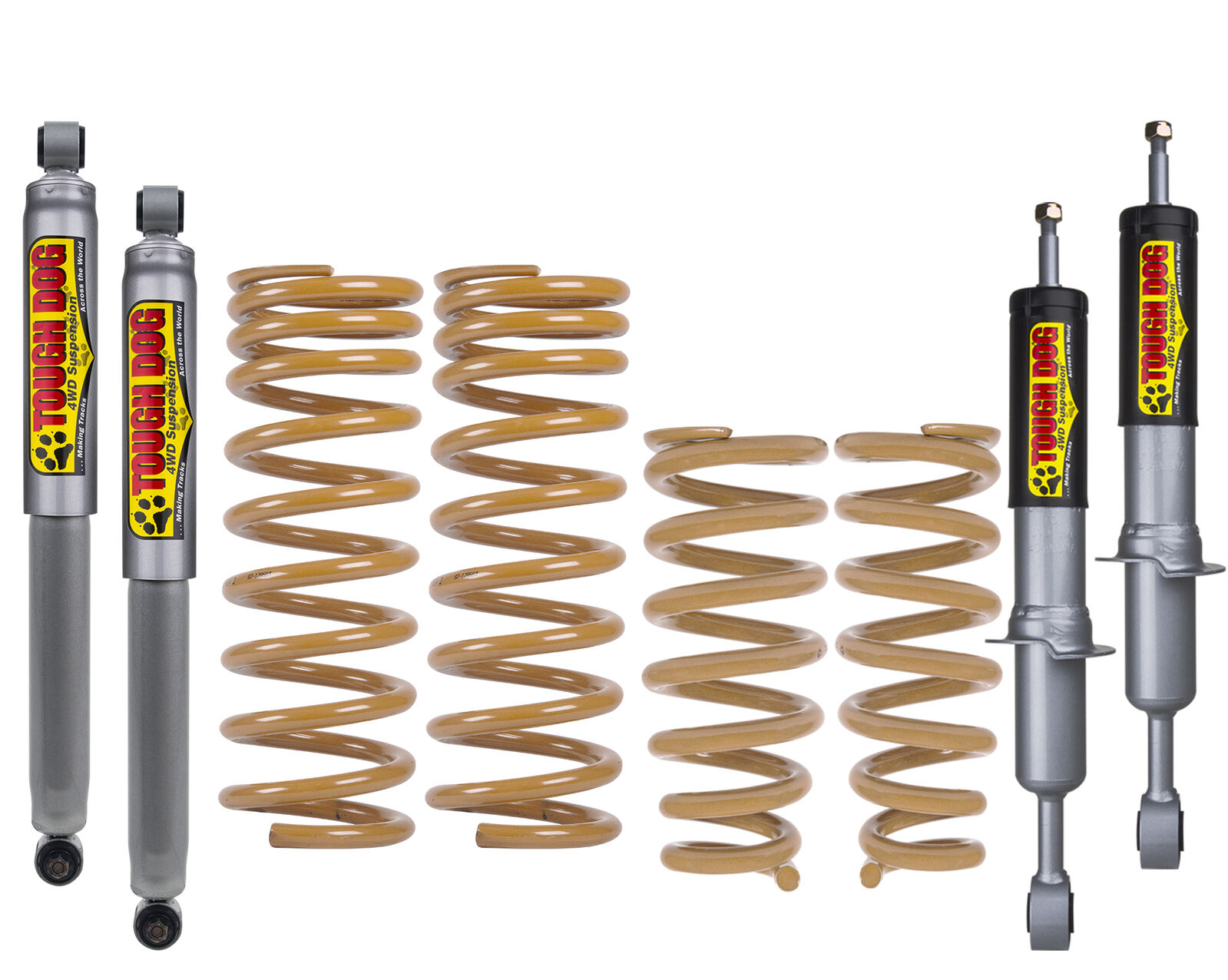 Toyota Landcruiser 200 Series GX, GXL, VX 2007-ON Tough Dog Suspension ...