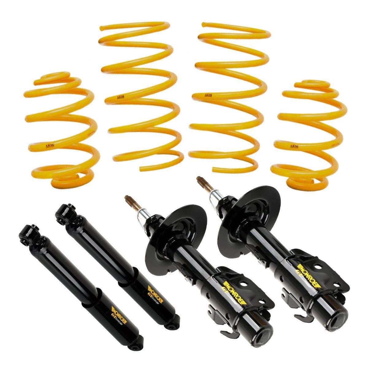 Monroe GT Sport Shocks & King Springs for Holden Commodore VY